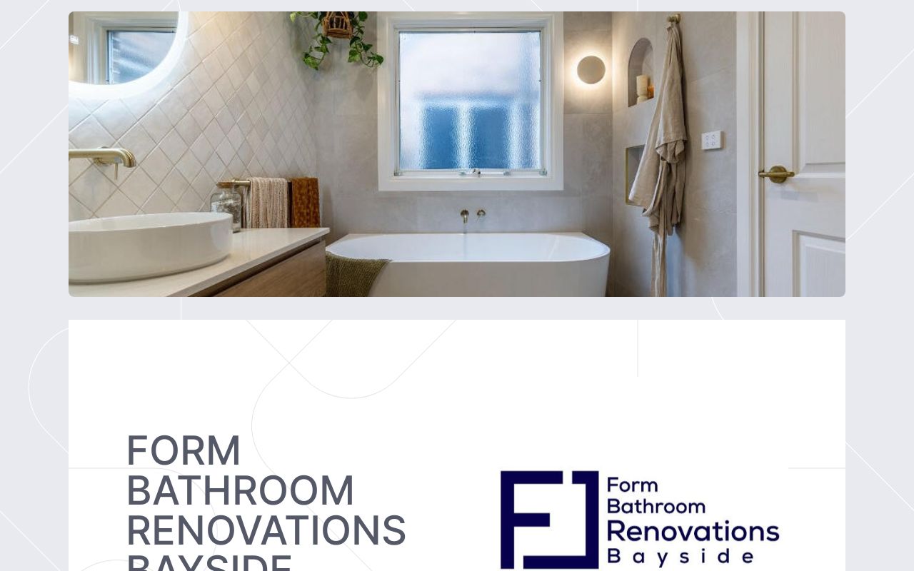 Form Bathroom Renovations Bayside